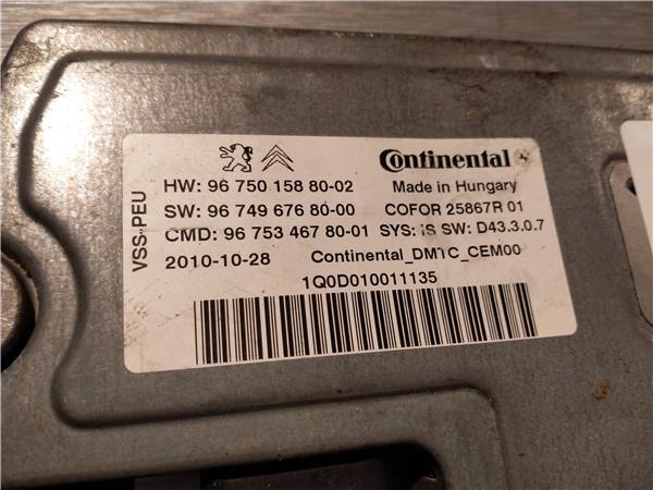 Centralita Start Stop Peugeot 508 | Desguace | Azeler Recambios